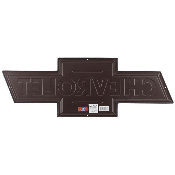 Chevy Logo Embossed Metal Sign – Fast Lane Classic Cars