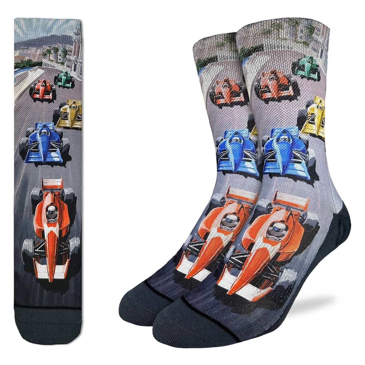 Formula Racing Cars Active Fit Crew Socks – Fast Lane Classic Cars