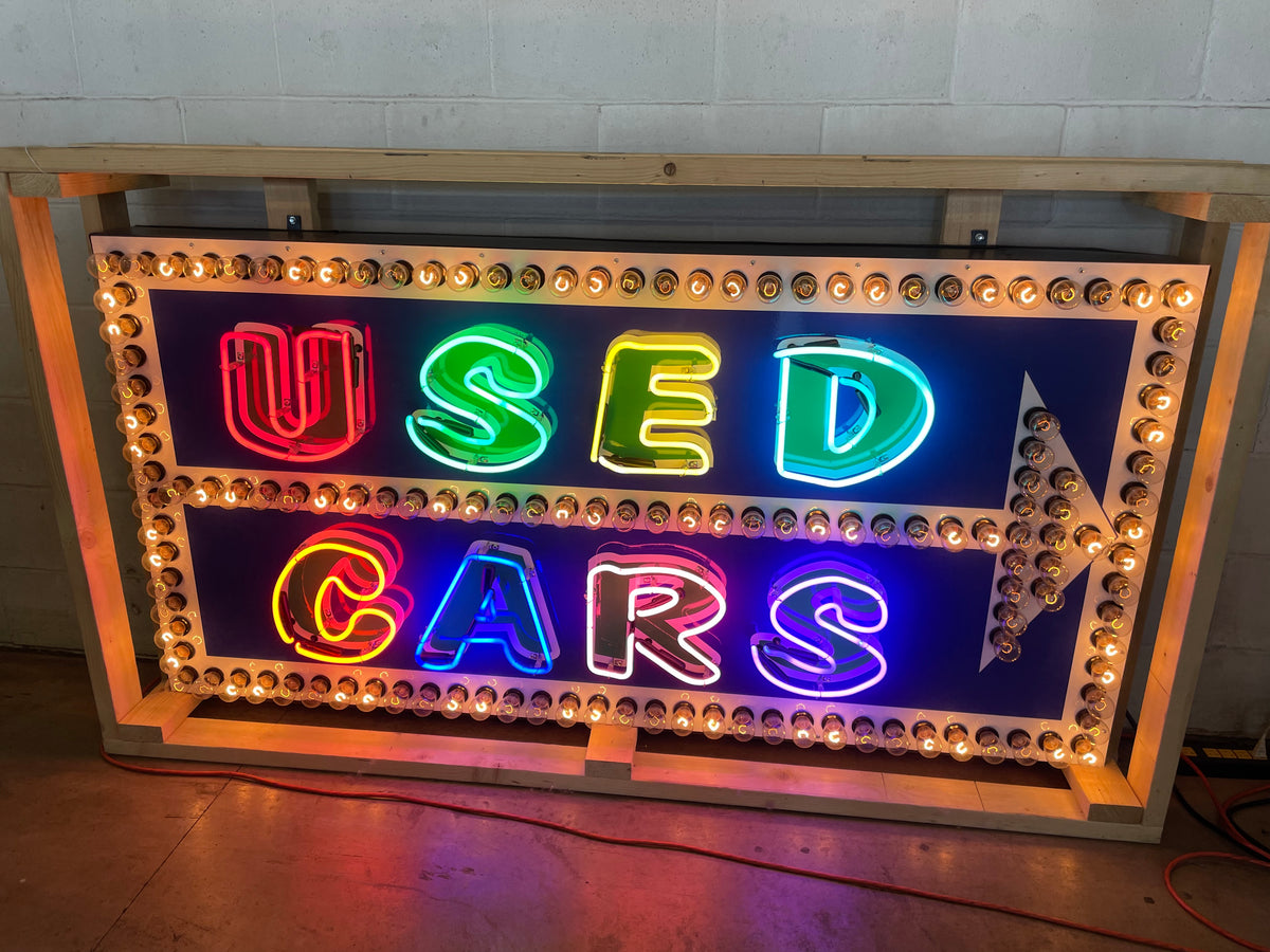USED CARS NEON SIGN – Fast Lane Classic Cars